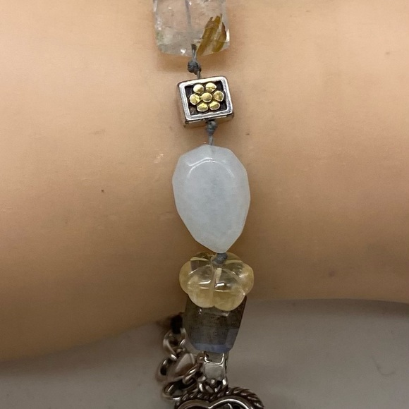 Brighton | Jewelry | Brighton Flower Gemstone Bracelet | Poshmark